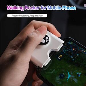 Pubg Mobile Phone Game Controller, Compatible for iPad iPhone Joystick Gamepad, Phone Grip Rocker Handle Tablet Controller (For iOS Black)