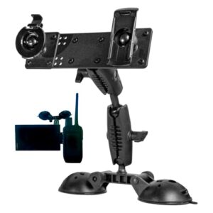 double suction window mount for garmin drivetrack, alpha 100 and alpha 200