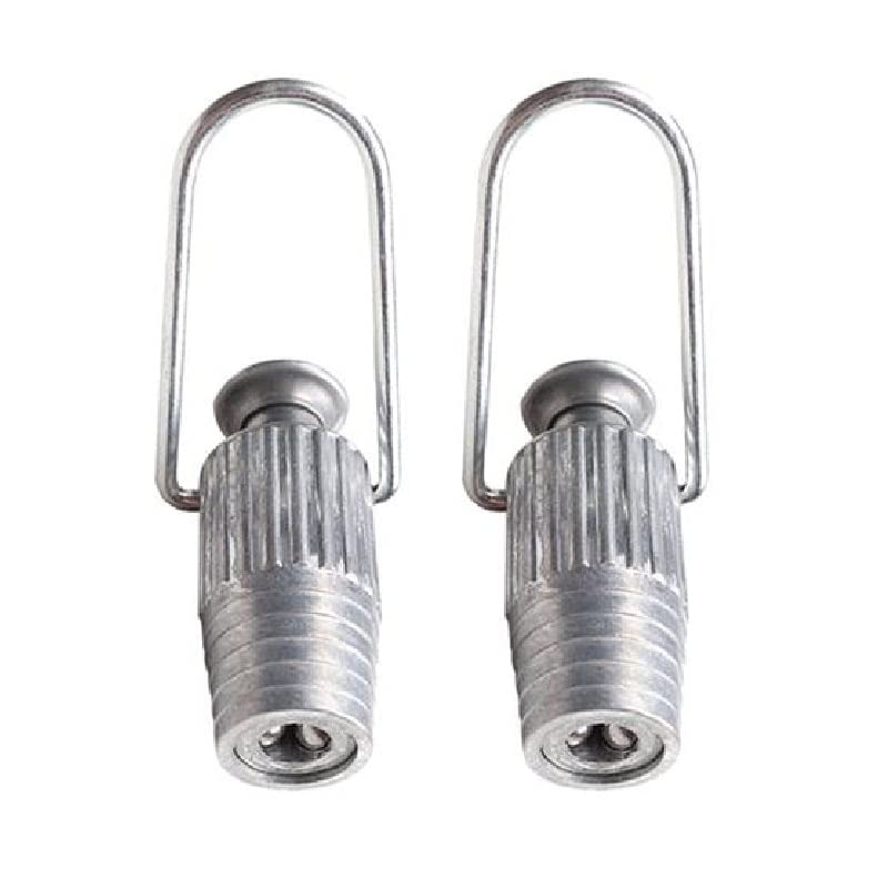 SEIWEI 2PCS Metal Clothesline Rope Tight Grips Aluminium Tightener for Pulleys/Fixed Clothes Laundry Washing Line Household Supplies