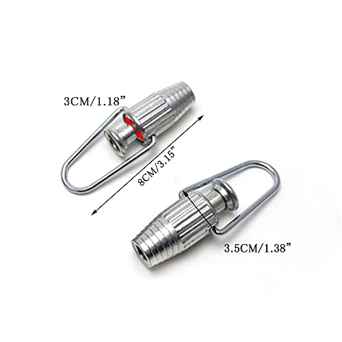 SEIWEI 2PCS Metal Clothesline Rope Tight Grips Aluminium Tightener for Pulleys/Fixed Clothes Laundry Washing Line Household Supplies