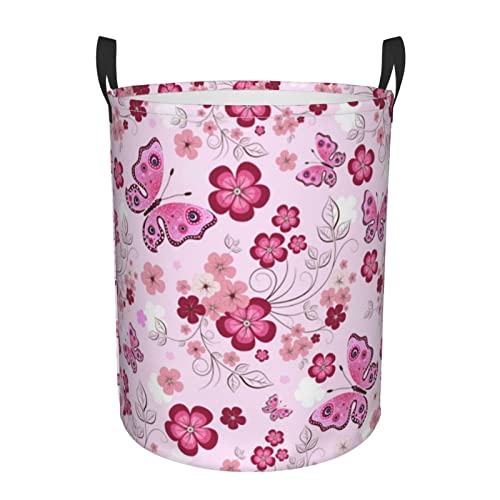 Butterfly Laundry Hamper Women Laundry Baskets Cute Clothes Hampers Toy Organizer Hamper Bag Dirty Clothes Storage Bin