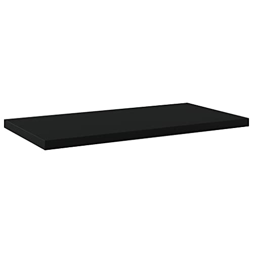 QZZCED Bookshelf Boards, Storage Racks, Display Racks, Floating Shelves,Display Racks for bookcases, Living Room, Bathroom, Kitchen, officeBookshelf Boards 8 pcs Black 15.7"x7.9"x0.6" Chipboard