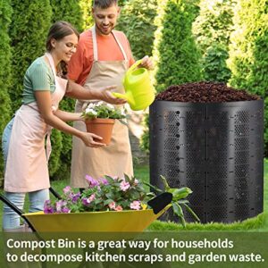 NULAOBA Outdoor Compost Bin , Farm Composter Bin Outdoor,Food Cycler Composter, 220 Gallon Garden Large Compost Bin,Expandable,Easy Assembling,