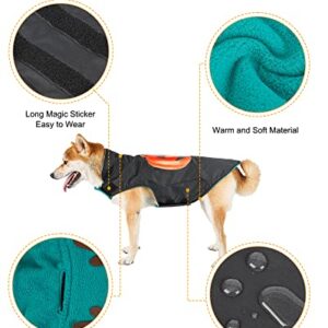 Dog Halloween Costumes for Large Medium Small Dogs, Reversible Waterproof Dog Clothes for Christmas, Cold Weather Coat Windproof, Anxiety Dog Vest for Outdoor Winter