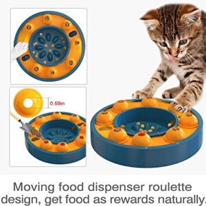 Puzzles Toy Used for Both Cats Dogs,Cat Brain Toys Kitten Mental Stimulation Kitty Mentally Stimulating Puzzle Feeder Best Interactive Indoor Treat Dispenser Food Dispensing Bowl Smart Game C