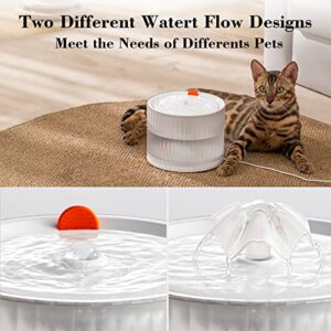 Cat Water Fountain Wireless,luti Water Fountain for Cats Inside with Wireless Pump,77OZ/2.3L Ultra Quiet Pet Water Fountain for Cats and Dogs,Easy to Clean,Cat Drinking Fountains Filters Included