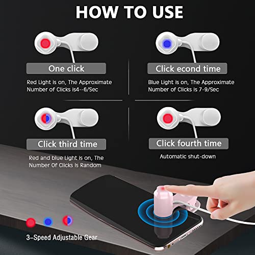 Veelnew Auto Clicker for Phone Automatic Phone Screen Tapper, Simulated Finger Clicking USB Simulator for Gaming, Shopping, Giving a Like in Tiktok, Lightning Deal, Live Broadcasts, Reward Tasks