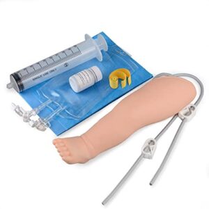 ultrassist pediatric iv simulation leg kit, pediatric iv and phlebotomy practice kit for iv training, venipuncture skills, injection practice, clinical nursing training