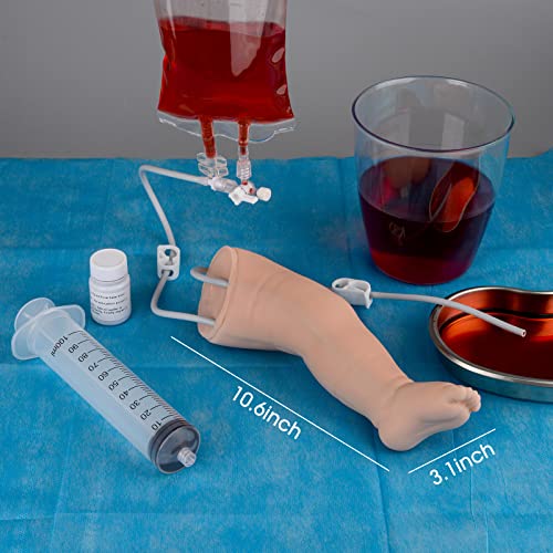 Ultrassist Pediatric IV Simulation Leg Kit, Pediatric IV and Phlebotomy Practice Kit for IV Training, Venipuncture Skills, Injection Practice, Clinical Nursing Training