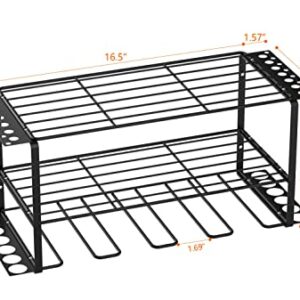 SANNO Power Tool Organizer, Garage Tool Organizers and Storage Rack, Drill Holder Wall Mount Tool Shelf, Utility Storage Rack for Cordless Drill, Station Screwdriver,3 Layers