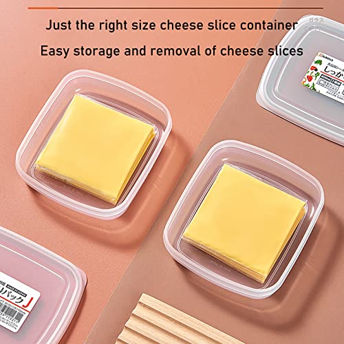 WonLiq 2 Pack-Plastic Cheese Storage Containers with Lids Airtight Keeps Cheese Fresh and Delicious Cheese Container for Fridge BPA Free