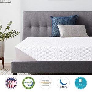 Opoiar 10 Inch King Size Mattress,Memory Foam Mattress Bed in a Box,Cooling Gel Bamboo Charcoal Infused for Pressure Relieving/Cool Sleep, Medium Firm Mattress,CertiPUR-US Certified, Made in USA