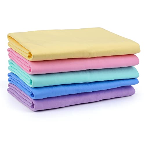 WAYOGU Chamois Cloth for car,Shammy Towel for car,The Absorber 5-Pack Bagged (16"X12")