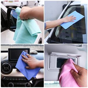 WAYOGU Chamois Cloth for car,Shammy Towel for car,The Absorber 5-Pack Bagged (16"X12")