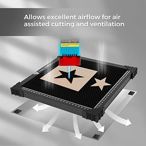 Twotrees Honeycomb Laser Bed 500x500mm Honeycomb Board 19x19 in Honeycomb Working Table for Laser Cutter Engraver (19.68” x19.68”)