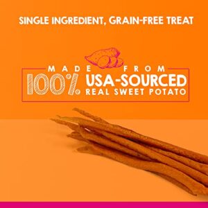 Riley's Slims Dried Sweet Potato Dog Treats - Dehydrated Chews for Dogs - Single Ingredient USA Sourced Made in The USA - 7.5 oz