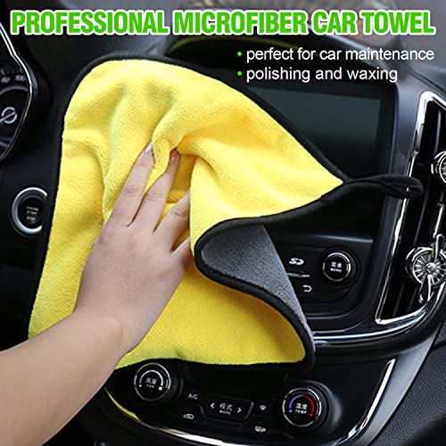 62'' Car Wash Brush with Long Handle Car Wash Mop Mitt Chenille Car Cleaning Kits Windshield Window Squeegee Car Duster Microfiber Towel Gloves for Cars RV SUV Truck 11PCS