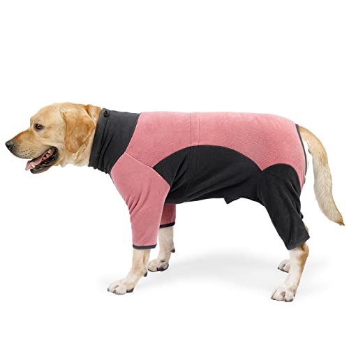 LIANZIMAU Dog Cold Weather Coats Fleece Dog Coat with Legs Warm Coats & Jackets Dog Pajamas for Small Medium Large Pet Indoor & Outdoor Wear