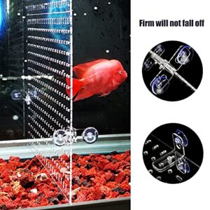 Aquarium Divider Clear 10 Gallon/20-Gallon (EH) Fish Tank Divider with Suction Cups Accessories