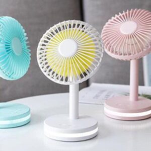 AMBAYZ Mini Handheld Fan - Portable Fan Battery Operated, 3 Speed Adjustable Hand Fan with Mirror, Makeup Eyelash Fan for Women Girls Travel Office/B