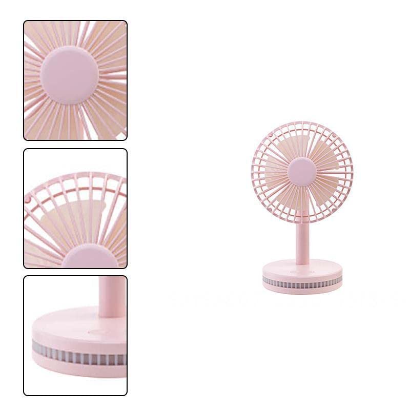 AMBAYZ Mini Handheld Fan - Portable Fan Battery Operated, 3 Speed Adjustable Hand Fan with Mirror, Makeup Eyelash Fan for Women Girls Travel Office/B