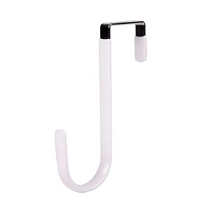 towel hanger s-shaped bathroom door back storage rack easy installation white