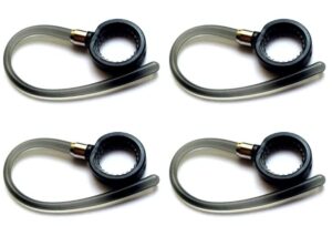 zotech 4pcs black earhooks for motorola headsets hx550 h17 h17txt h525 h19 h19txt boom 2+ boom 2 boom hx600 elite flip hz720