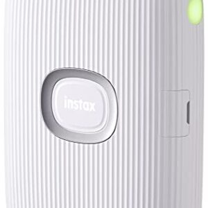 Fujifilm Instax Mini Link 2 Smartphone Photo Printer, Wireless, Portable, and Lightweight Instant Film Printer, Bluetooth, Compatible on iPhone IOS or Android Devices - Clay White (Renewed)