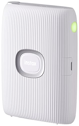 Fujifilm Instax Mini Link 2 Smartphone Photo Printer, Wireless, Portable, and Lightweight Instant Film Printer, Bluetooth, Compatible on iPhone IOS or Android Devices - Clay White (Renewed)