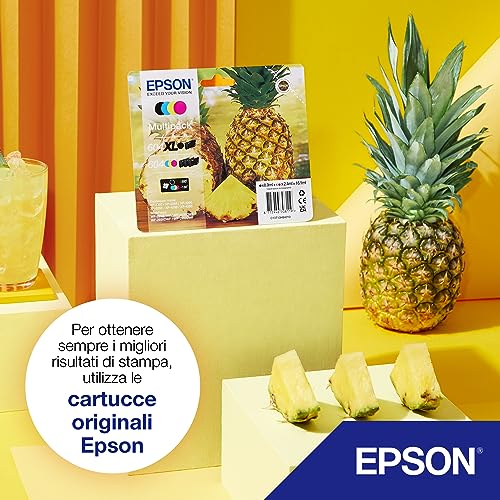 Epson 604XL Pineapple, Genuine Multipack, 4-Colours Ink Cartridges