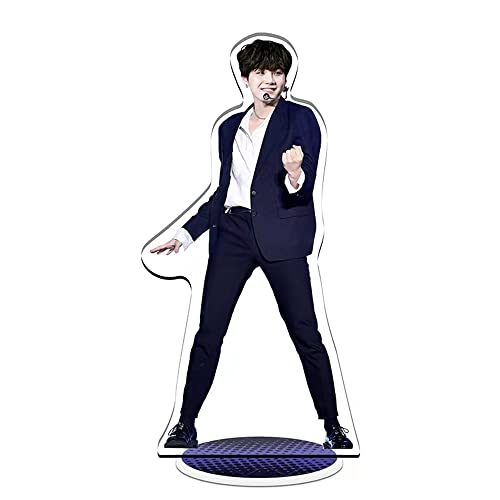 Kpop Star Acrylic Toy Double-side Photo Desk Stand for Desk Decoration Party Decoration (Suga)