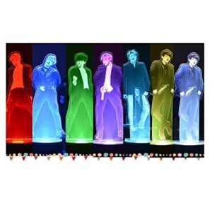 Kpop Star Acrylic Toy Double-side Photo Desk Stand for Desk Decoration Party Decoration (Suga)