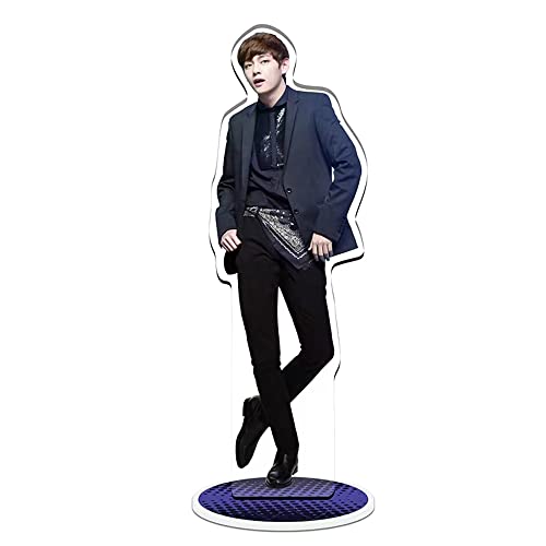 Kpop Star Acrylic Toy Double-side Photo Desk Stand for Desk Decoration Party Decoration (V)