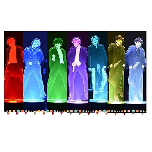 Kpop Star Acrylic Toy Double-side Photo Desk Stand for Desk Decoration Party Decoration (V)