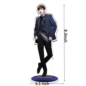 Kpop Star Acrylic Toy Double-side Photo Desk Stand for Desk Decoration Party Decoration (V)