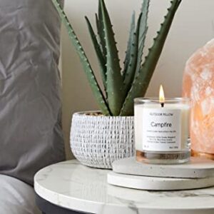 Outdoor Fellow | Campfire Scented Candle | 40+ Hour Burn Time | Coconut & Apricot Wax Blend | Luxury Jar Candle for Home (8oz)