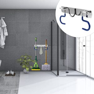 Angoily Mop Broom Holder garage tool organizer mop broom holder organizer mops rakes holder Wall Mounted S