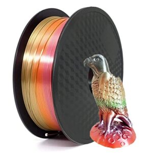 Prinko PLA 3D Printer Filament, PLA Filament 1.75mm, Dimensional Accuracy +/- 0.02 mm, 1kg Carton Spool PLA Filament, 1.75mm (Rainbow)