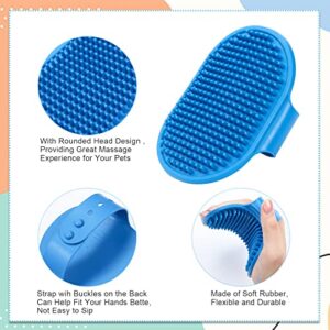 Rabbit Grooming Kit, Rabbit Brush, Small Animal Pets Grooming Kits Include Pet Grooming Shedding Slicker Brush, Bath Massage Glove Brush, Nail Clipper, Flea Comb, Pet Double-Sided Comb for Rabbits Guinea Pigs Hamster Bunny (blue)