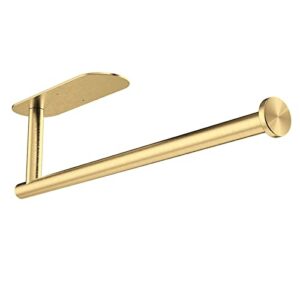 kttgyre bathroom towel bar,bath accessories thicken stainless steel shower towel rack for bathroom, rustproof wall mount 23inch(2pcs) (color : gold)