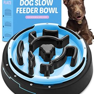 Paw Place Adjustable Dog Bowls Large Breed - Dog Bowl Slow Feeder Slow Eating Dog Bowl Slow Feed Dog Bowl Slow Dog Feeder Bowl