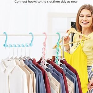 Smartor Closet Organizers and Storage - 12 Pack, Closet Organizer Hanger for Heavy Clothes, Hangers Space Saving for Wardrobe, Dorm, House Essentials for College Students Girls, Space Saver Hangers