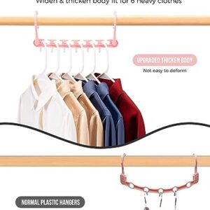 Smartor Closet Organizers and Storage - 12 Pack, Closet Organizer Hanger for Heavy Clothes, Hangers Space Saving for Wardrobe, Dorm, House Essentials for College Students Girls, Space Saver Hangers