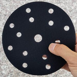 6 inch 15 Holes Premium Hook and Loop Pad Saver for Random Orbital Sanders Pads notably extends The Backing pad´s Lifetime,Multi Hole Pad Protector