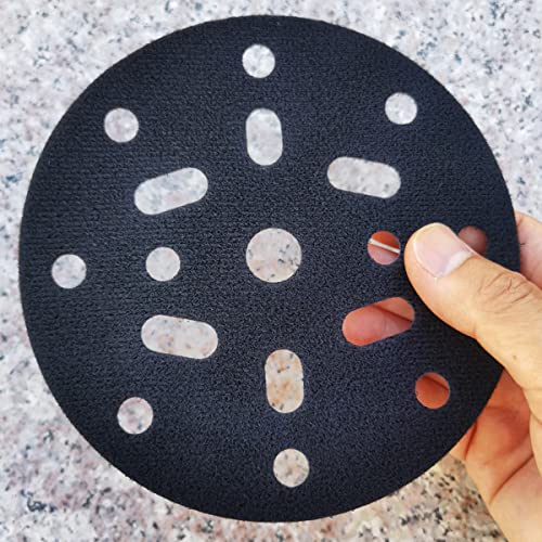 6 inch 17 Holes Premium Hook and Loop Pad Saver, Abranet Grip Faced Pad Protector for Festool Sanders, notably extends The Backing pad´s Lifetime