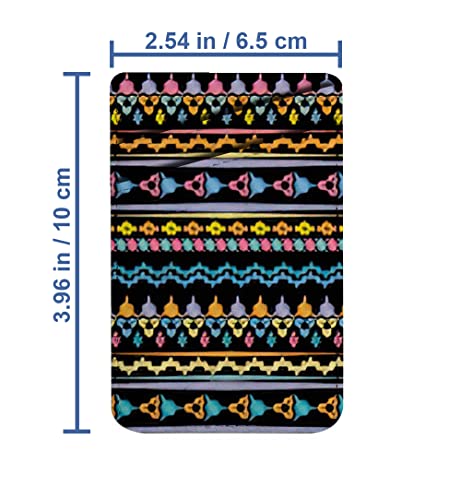 Diascia Pack of 2 - Cellphone Stick on Leather Cardholder ( Ethnic Boho Print Pattern Pattern ) ID Credit Card Pouch Wallet Pocket Sleeve