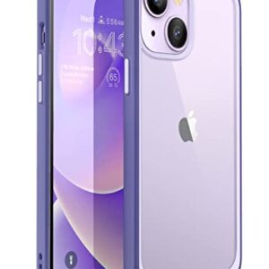 SUPCASE Unicorn Beetle Style Series Case for iPhone 14 / iPhone 13 6.1 Inch, Premium Hybrid Protective Slim Clear Case (Mauve)