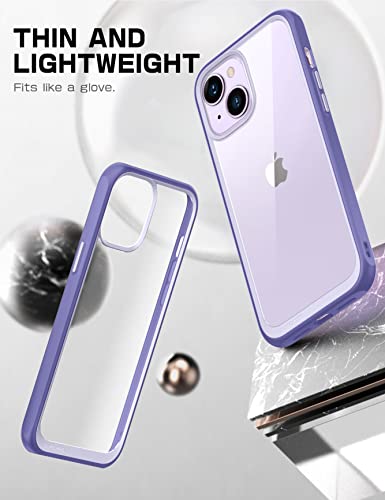 SUPCASE Unicorn Beetle Style Series Case for iPhone 14 / iPhone 13 6.1 Inch, Premium Hybrid Protective Slim Clear Case (Mauve)