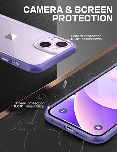 SUPCASE Unicorn Beetle Style Series Case for iPhone 14 / iPhone 13 6.1 Inch, Premium Hybrid Protective Slim Clear Case (Mauve)