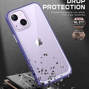 SUPCASE Unicorn Beetle Style Series Case for iPhone 14 / iPhone 13 6.1 Inch, Premium Hybrid Protective Slim Clear Case (Mauve)